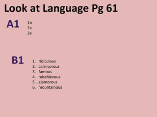 Chapter 7 English World | PPT