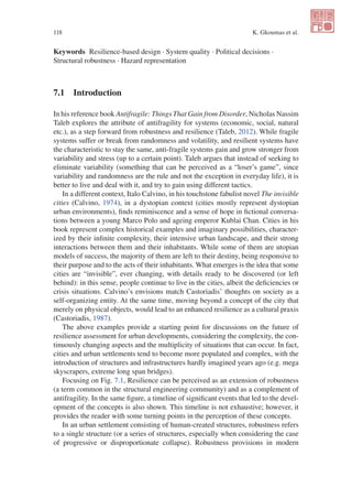 System Approach to Resilience-Based Design: Political Decisions and ...