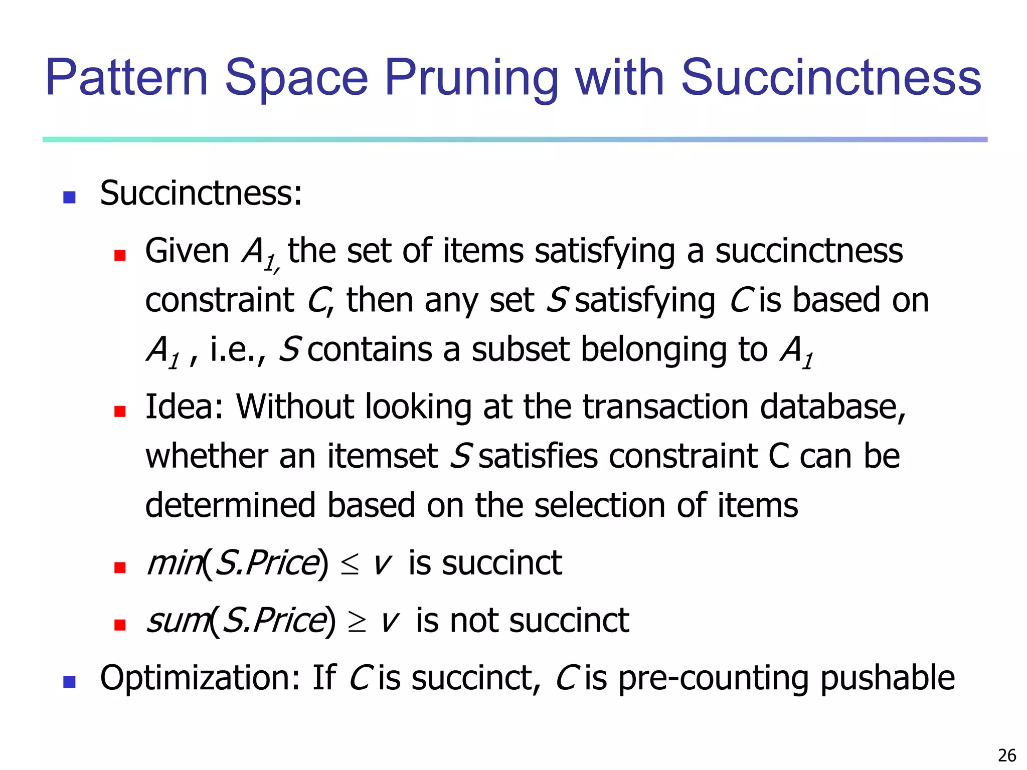 Chapter 7. Advanced Frequent Pattern Mining.ppt | Databases | Computer Software and Applications