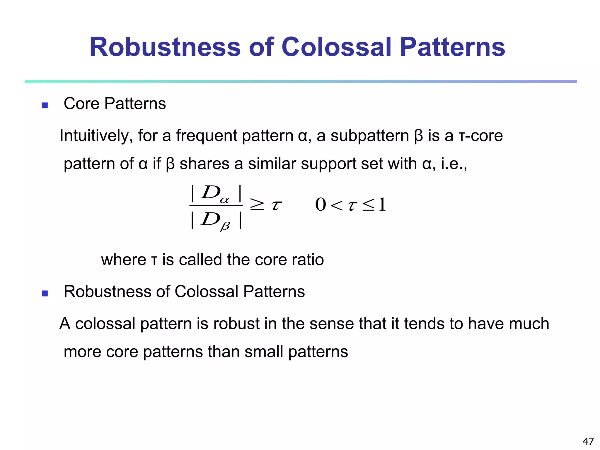 Chapter 7. Advanced Frequent Pattern Mining.ppt | Databases | Computer Software and Applications