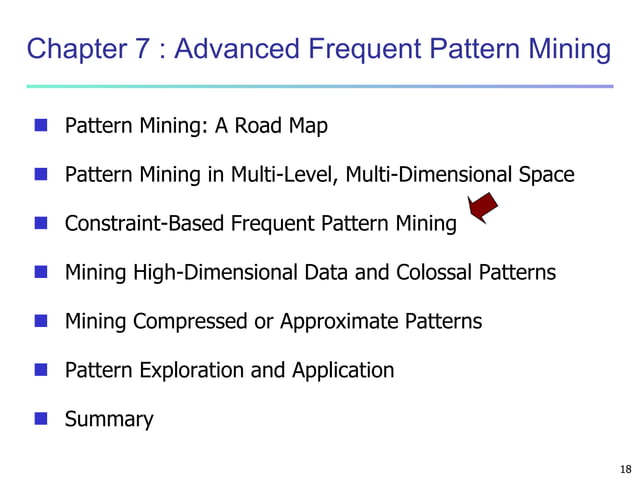 Chapter 7 Advanced Frequent Pattern Mining Ppt