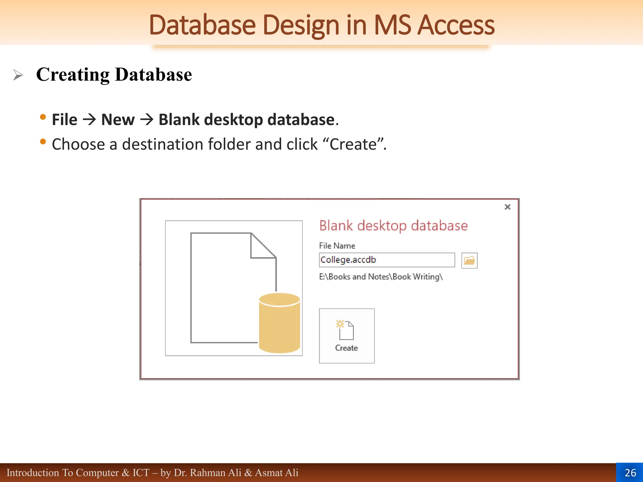 Chapter 7. Databases Chapter In Introduction to Computer. Pptx | PPTX