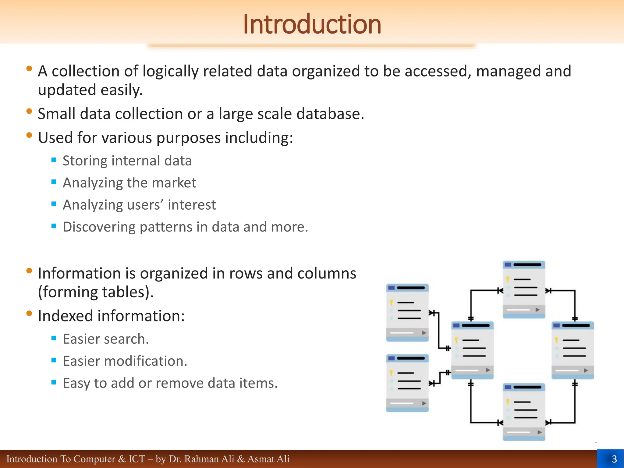 Chapter 7. Databases Chapter In Introduction to Computer. Pptx | PPTX | Databases | Computer ...