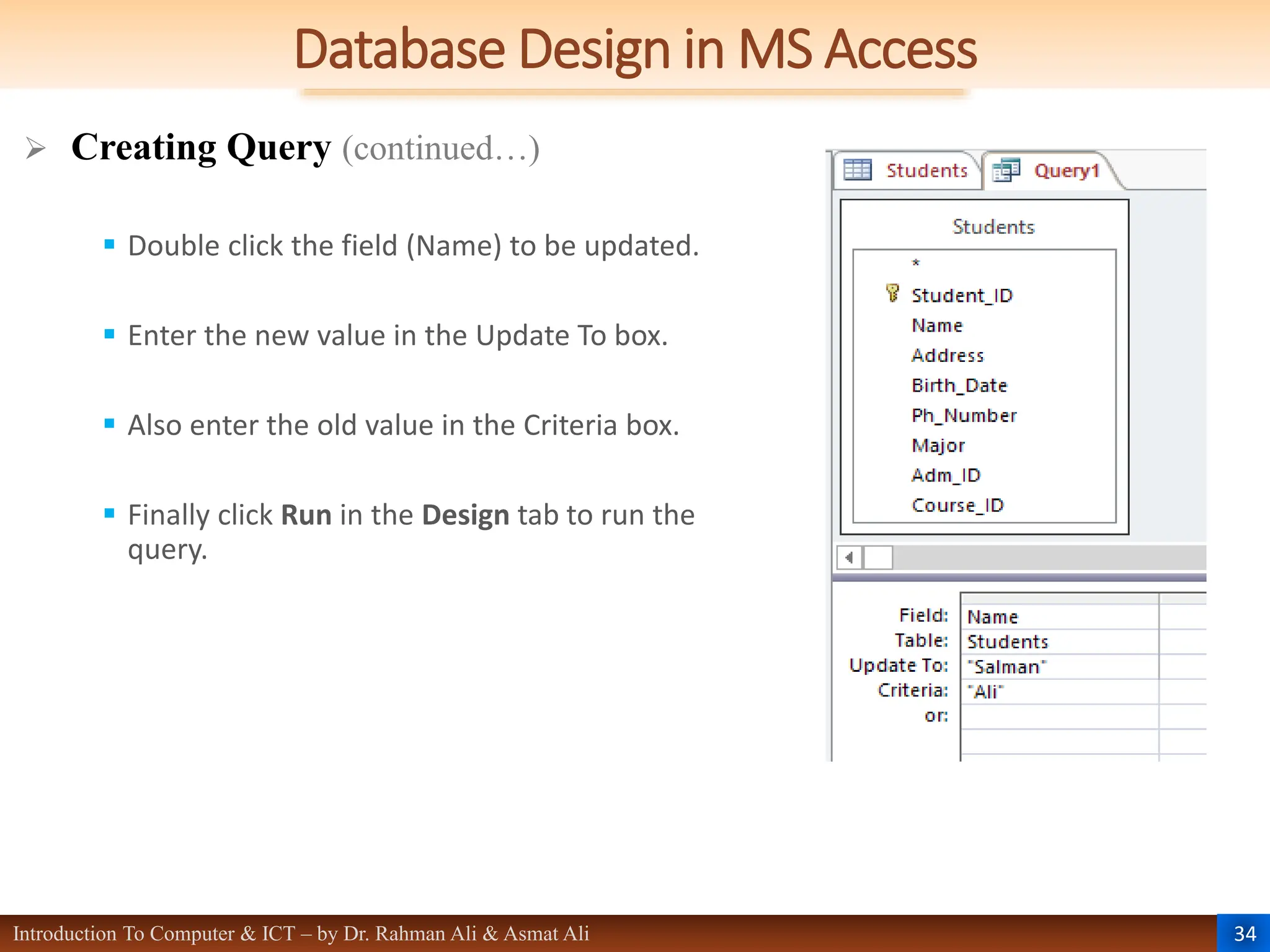 Chapter 7. Databases Chapter In Introduction to Computer. Pptx | PPTX | Databases | Computer ...