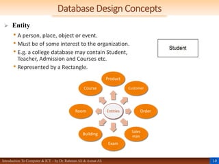 Chapter 7. Databases Chapter In Introduction to Computer. Pptx | PPTX
