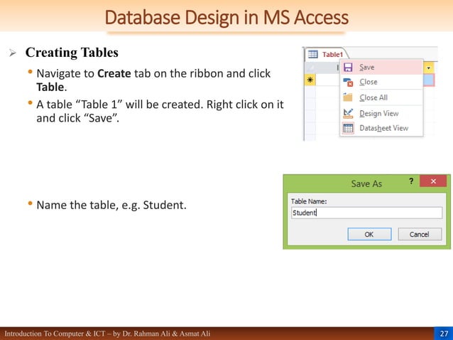 Chapter 7 Databases Chapter In Introduction To Computer Pptx Pptx Databases Computer