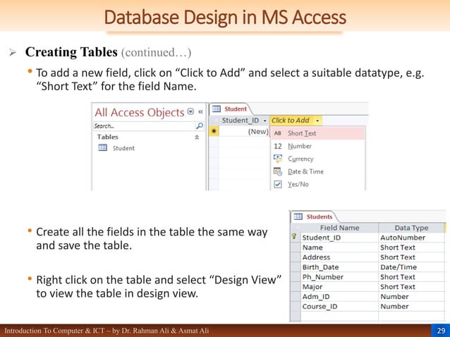 Chapter 7. Databases Chapter In Introduction to Computer. Pptx | PPTX | Databases | Computer ...