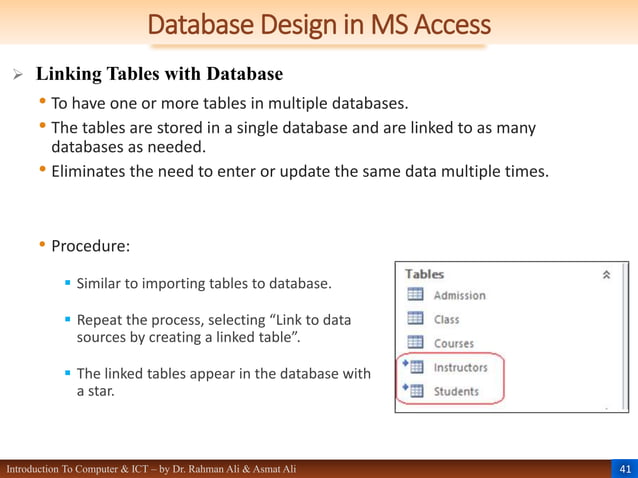 Chapter 7. Databases Chapter In Introduction to Computer. Pptx | PPTX | Databases | Computer ...