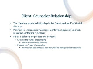 Gestalt Therapy - Psychotherapies for a Diverse World 2nd Edition | PPTX