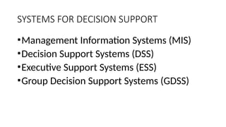 HRMIS Decision Support System chapter 7 p | PPT