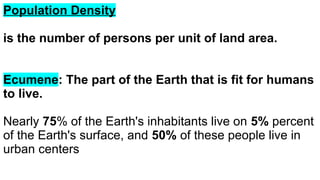 population and migration Ap human geography | PPTX