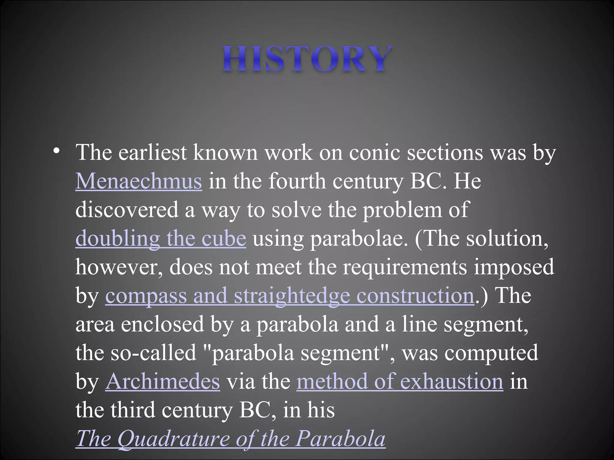 Chapter 7.2 parabola | PPT