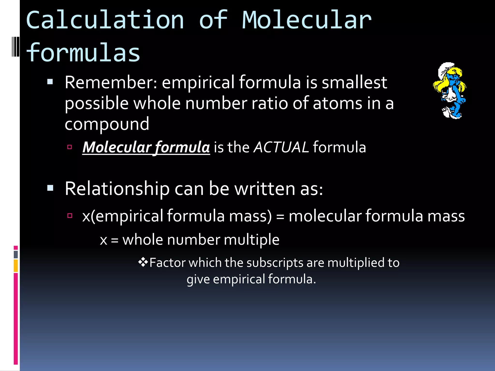 Chapter 7.4 : Determining Chemical Formulas | PPTX