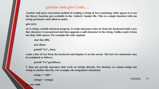 Arrays & Strings | PPT