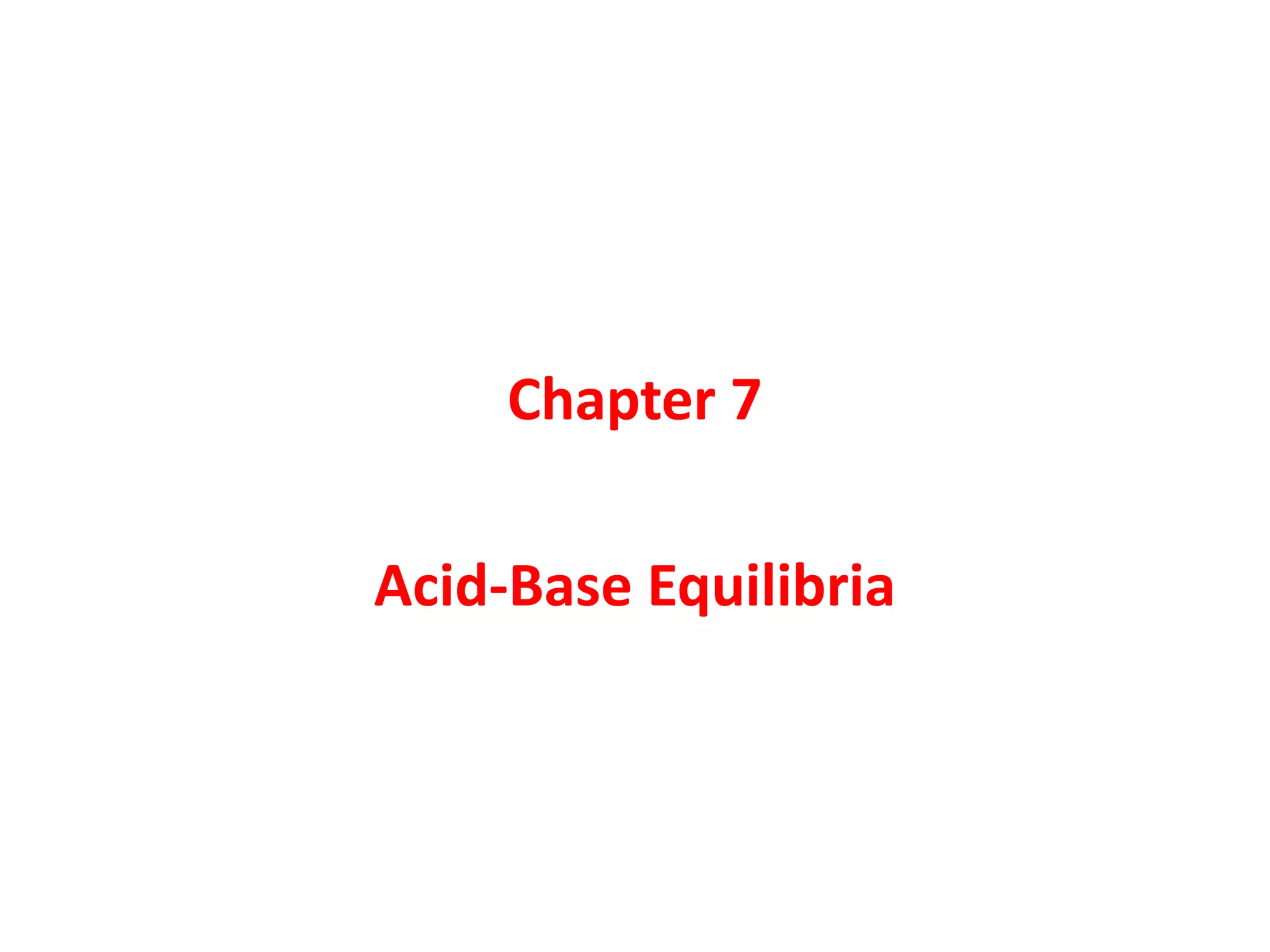 Chapter 7 acids and bases | PDF