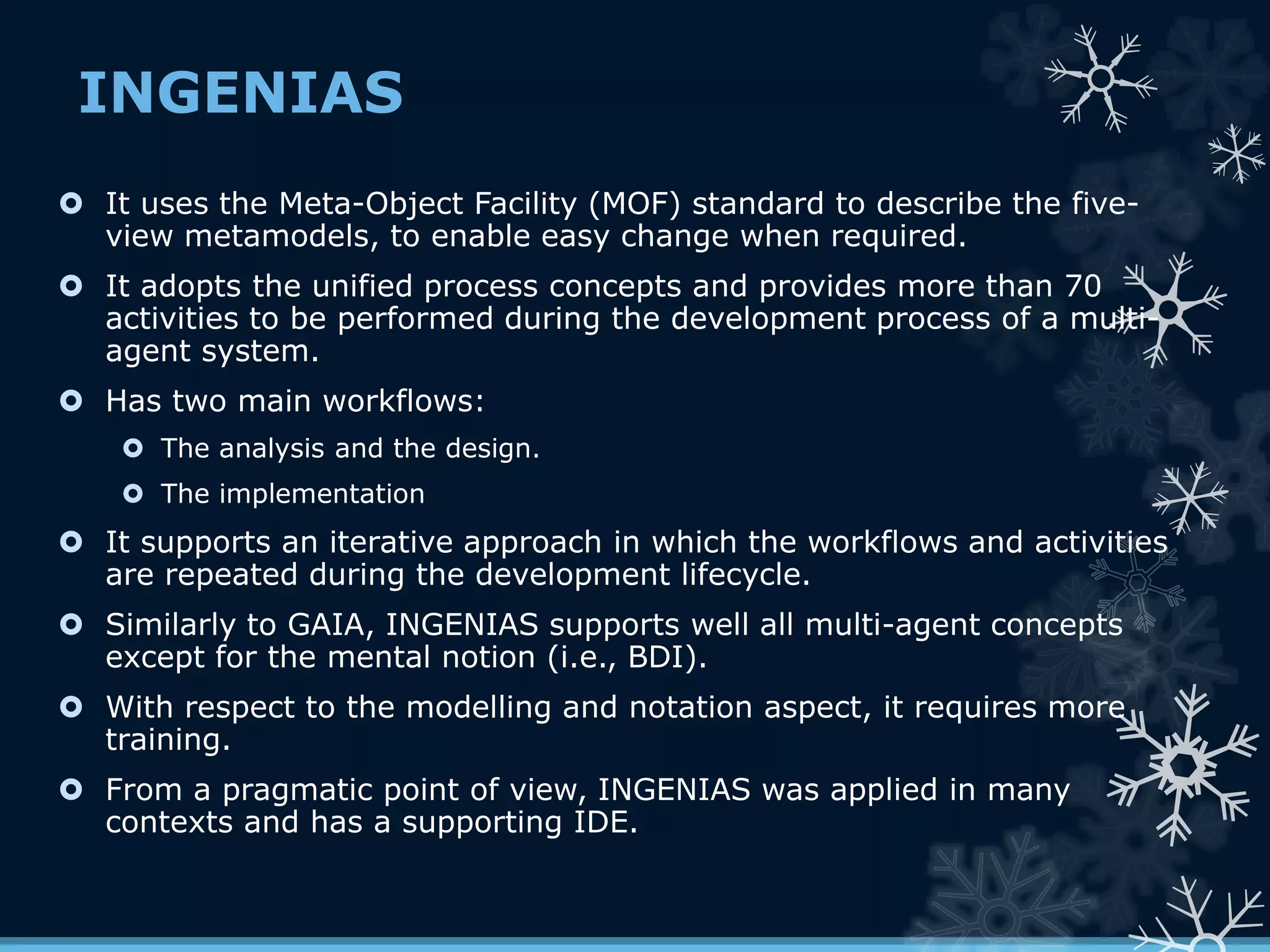 Chapter 7 agent-oriented software engineering ch7-agent methodology ...