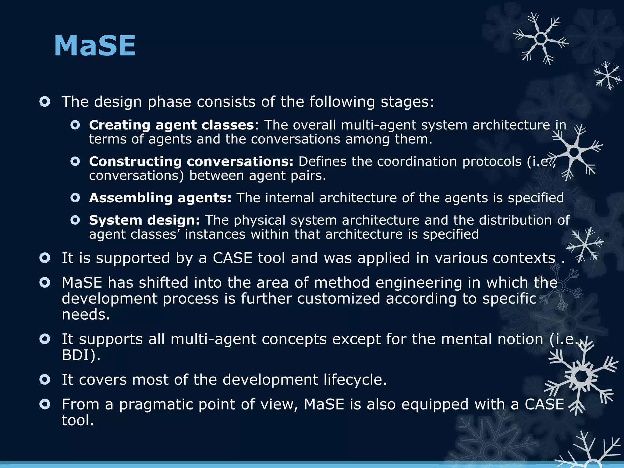 Chapter 7 agent-oriented software engineering ch7-agent methodology-agent methodology | PPTX