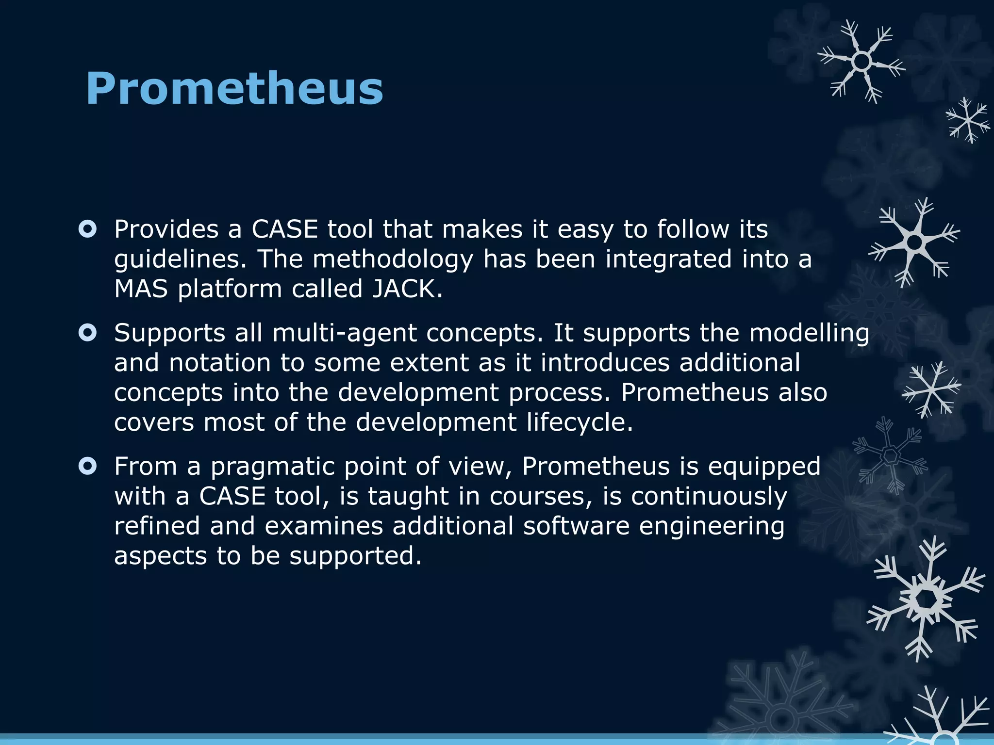 Chapter 7 agent-oriented software engineering ch7-agent methodology ...