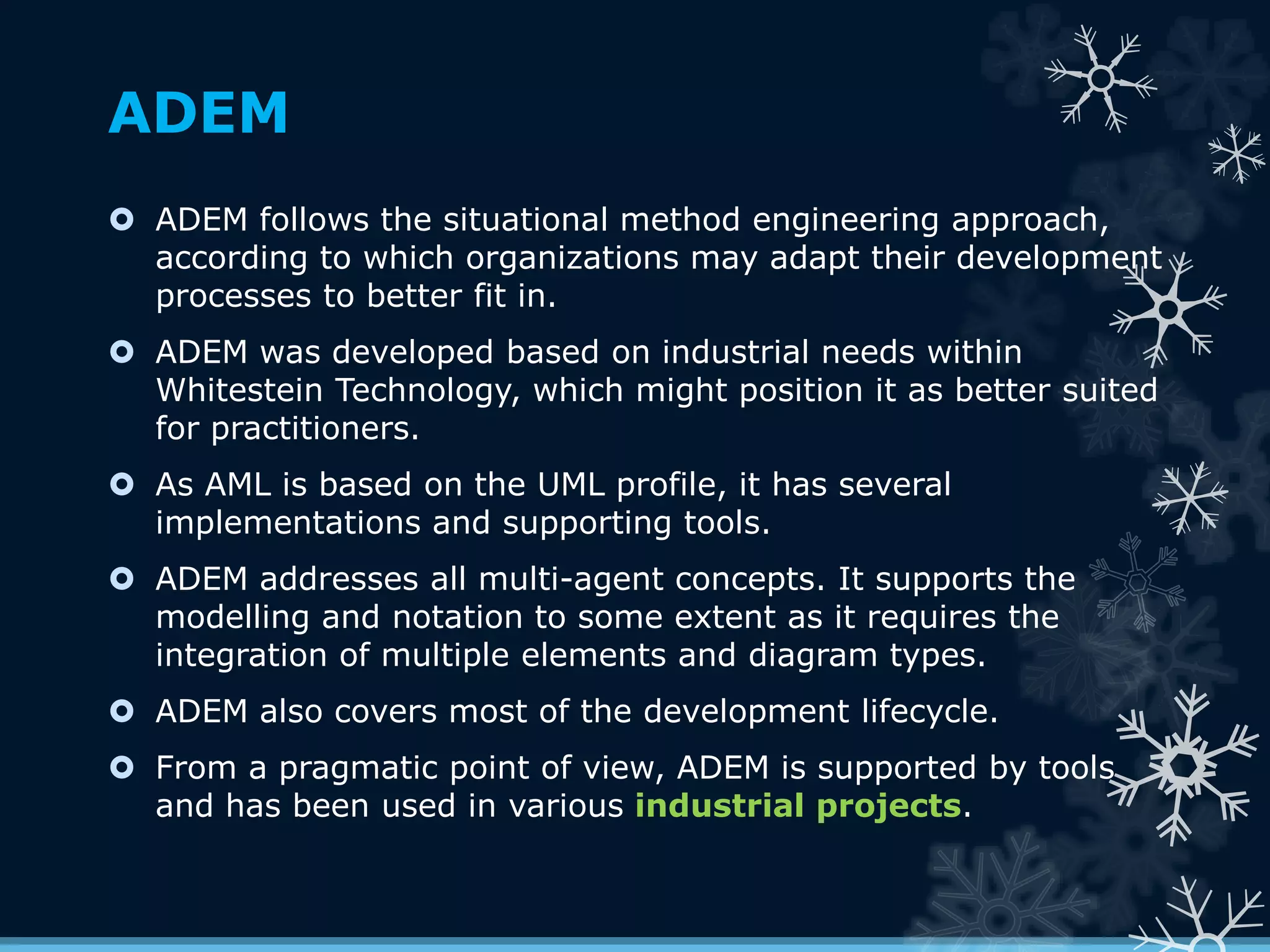 Chapter 7 agent-oriented software engineering ch7-agent methodology ...