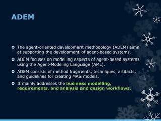 Chapter 7 agent-oriented software engineering ch7-agent methodology-agent methodology | PPTX