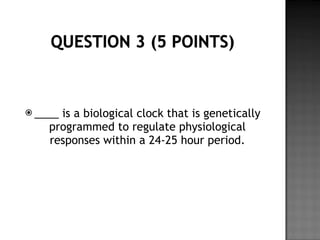 Chapter 7 altered states of consciousness review | PPT