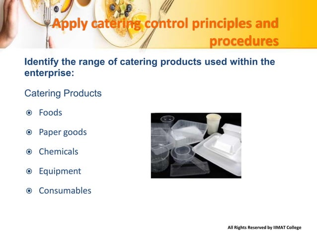 Apply Catering Control Principles and Procedures | PDF | Cooking | Food ...