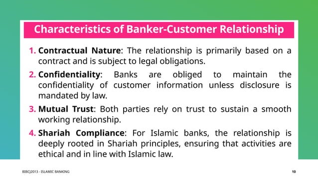 CHAPTER 7 - BANKER – CUSTOMER RELATIONSHIP.pptx