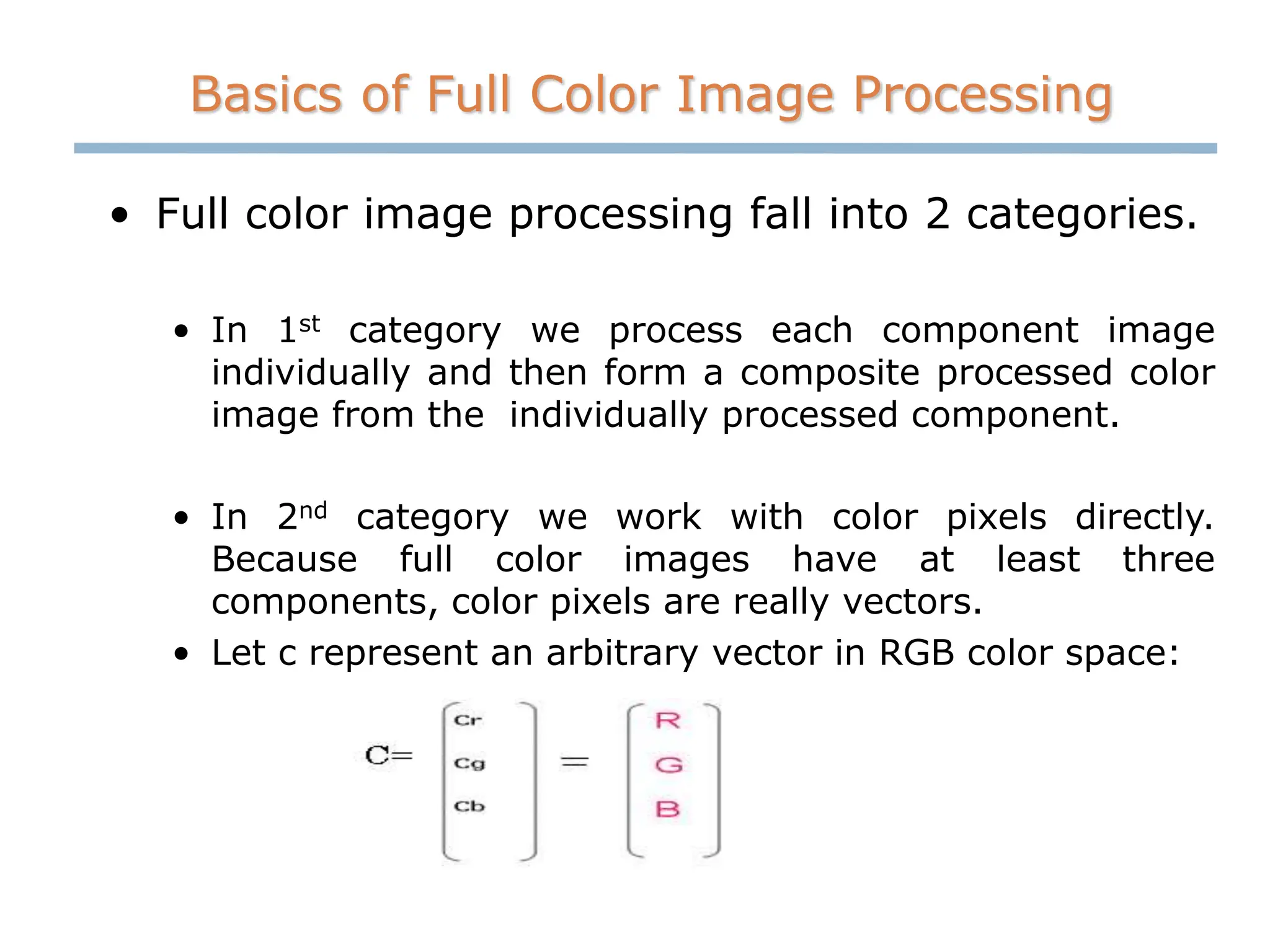 Color Image Processing................ppt