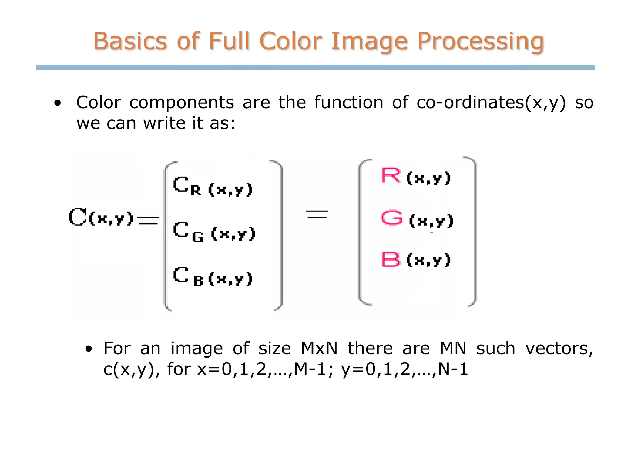 Color Image Processing................ppt