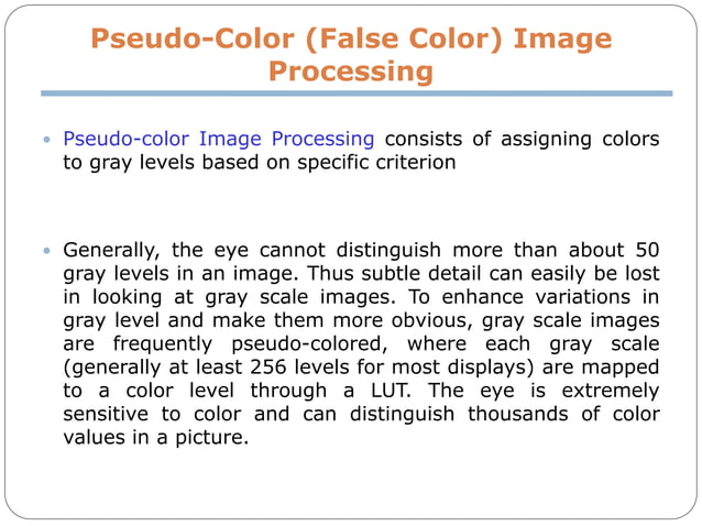 Color Image Processing................ppt