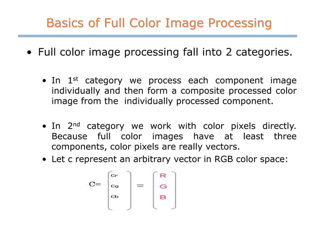 Color Image Processing................ppt