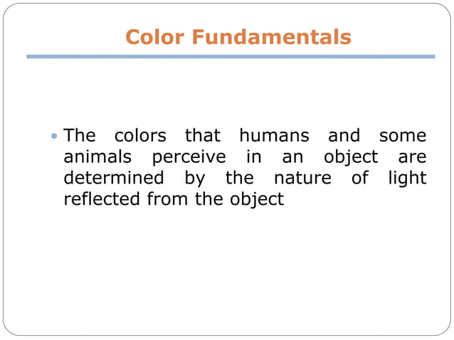 Color Image Processing................ppt
