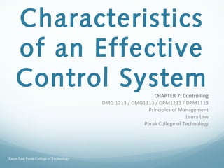 Chapter 7 Controlling | PPT