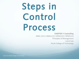 Chapter 7 Controlling | PPT