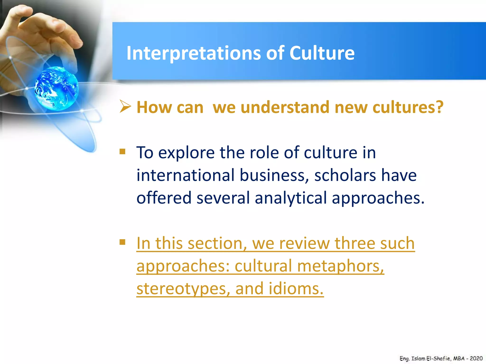 Chapter 7 Culture of International Business | PDF