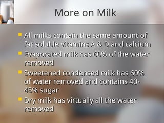 Chapter 7 - Dairy Product Overview On Cooking Labensky | PPT
