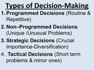 Chapter 7 Decision Making | PPTX