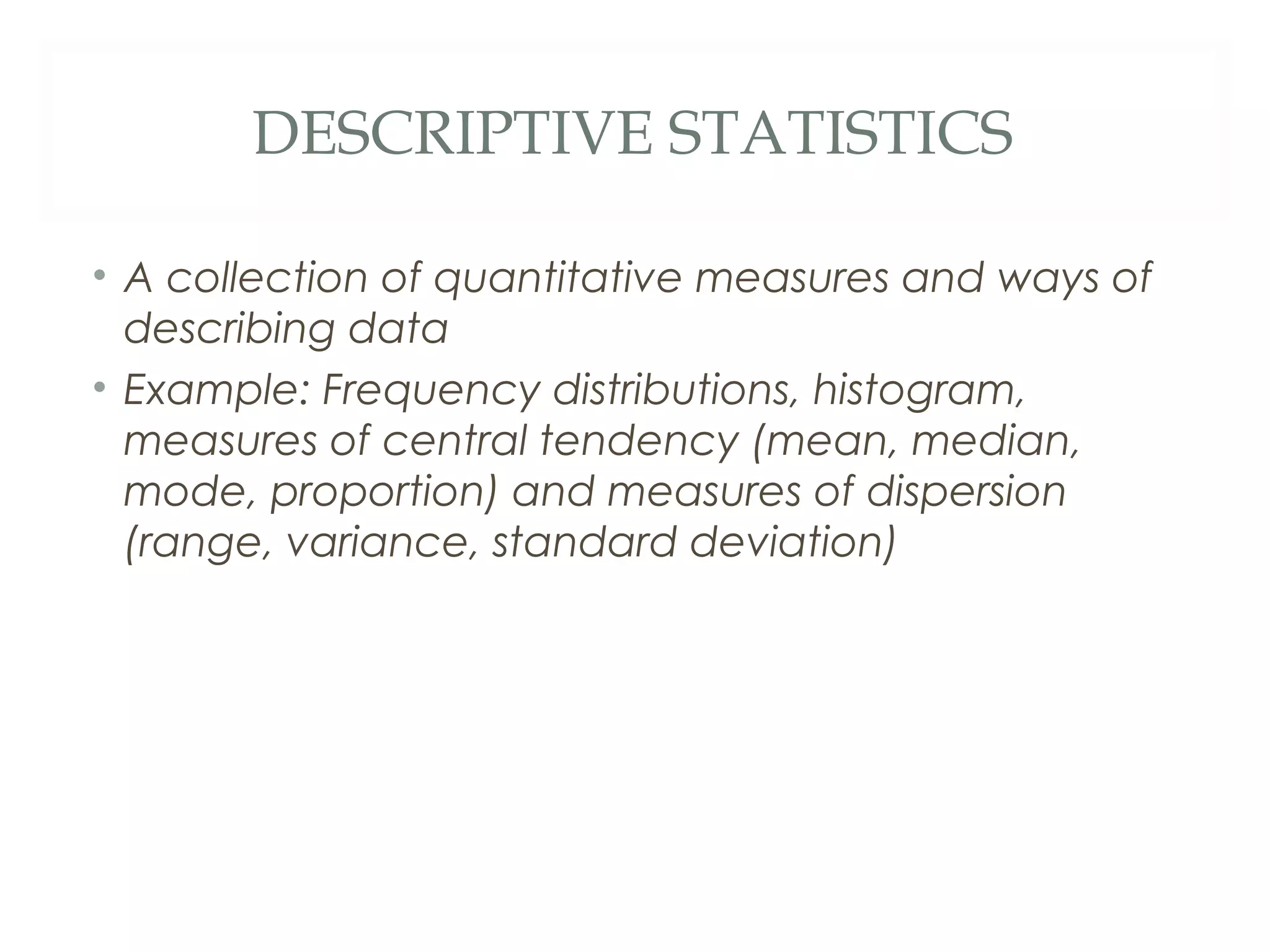 Chapter 7 -DescriptiveStatistics and Pivot Table | PPT