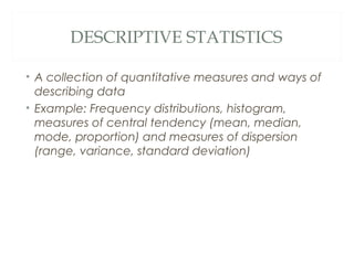 Chapter 7 -DescriptiveStatistics and Pivot Table | PPT