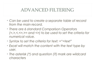 Chapter 7 -DescriptiveStatistics and Pivot Table | PPT