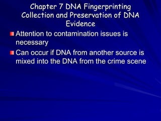 Chapter 7 Dna fingerprinting | PPTX | Genetics | Science