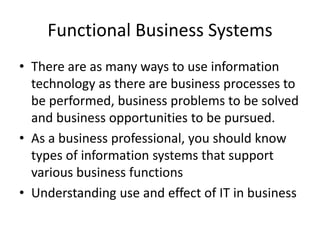 Chapter 7 e business systems | PPTX
