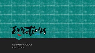 Chapter 7: EMOTIONS | PDF