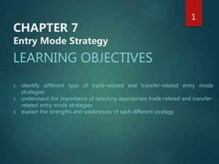 GBS CH 7 ENTRY MODE STRATEGY | PPTX