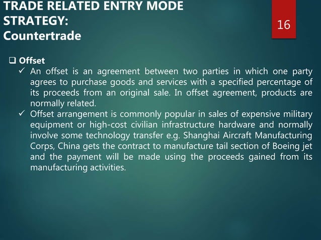 GBS CH 7 ENTRY MODE STRATEGY | PPTX | Logistics | Business