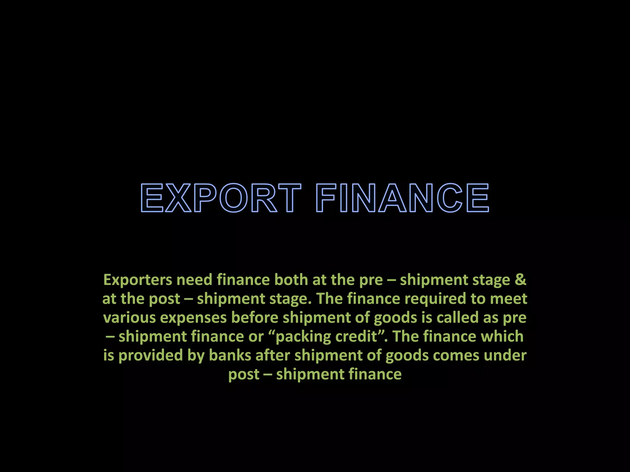 Chapter 7.export finance | PPTX