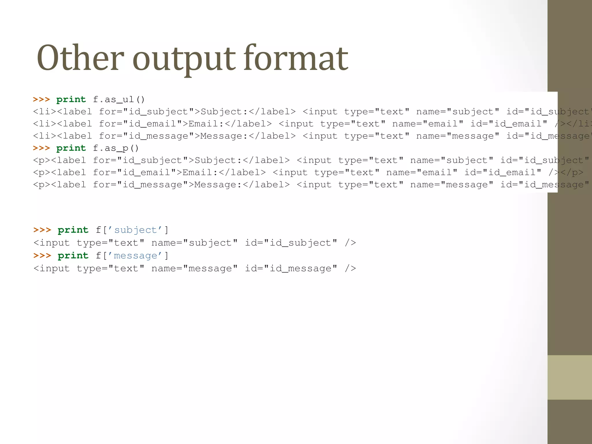 The Django Book - Chapter 7 forms | PDF