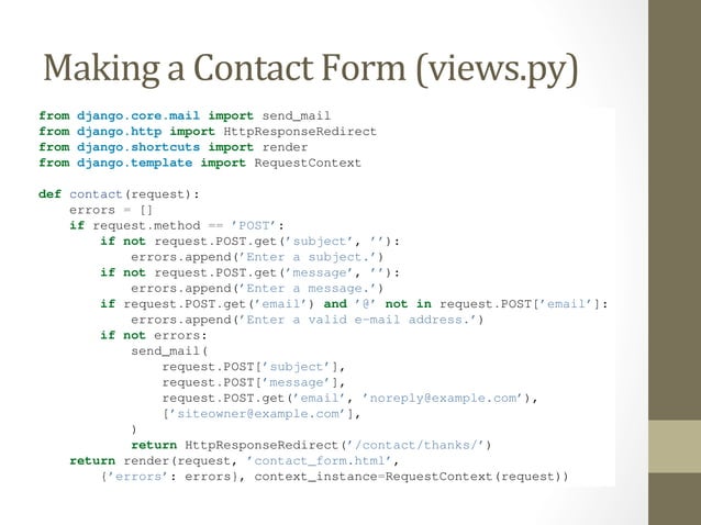 The Django Book - Chapter 7 forms | PDF