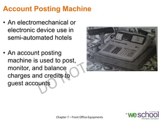 Front Office Equipments | PDF