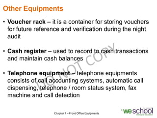 Front Office Equipments | PDF